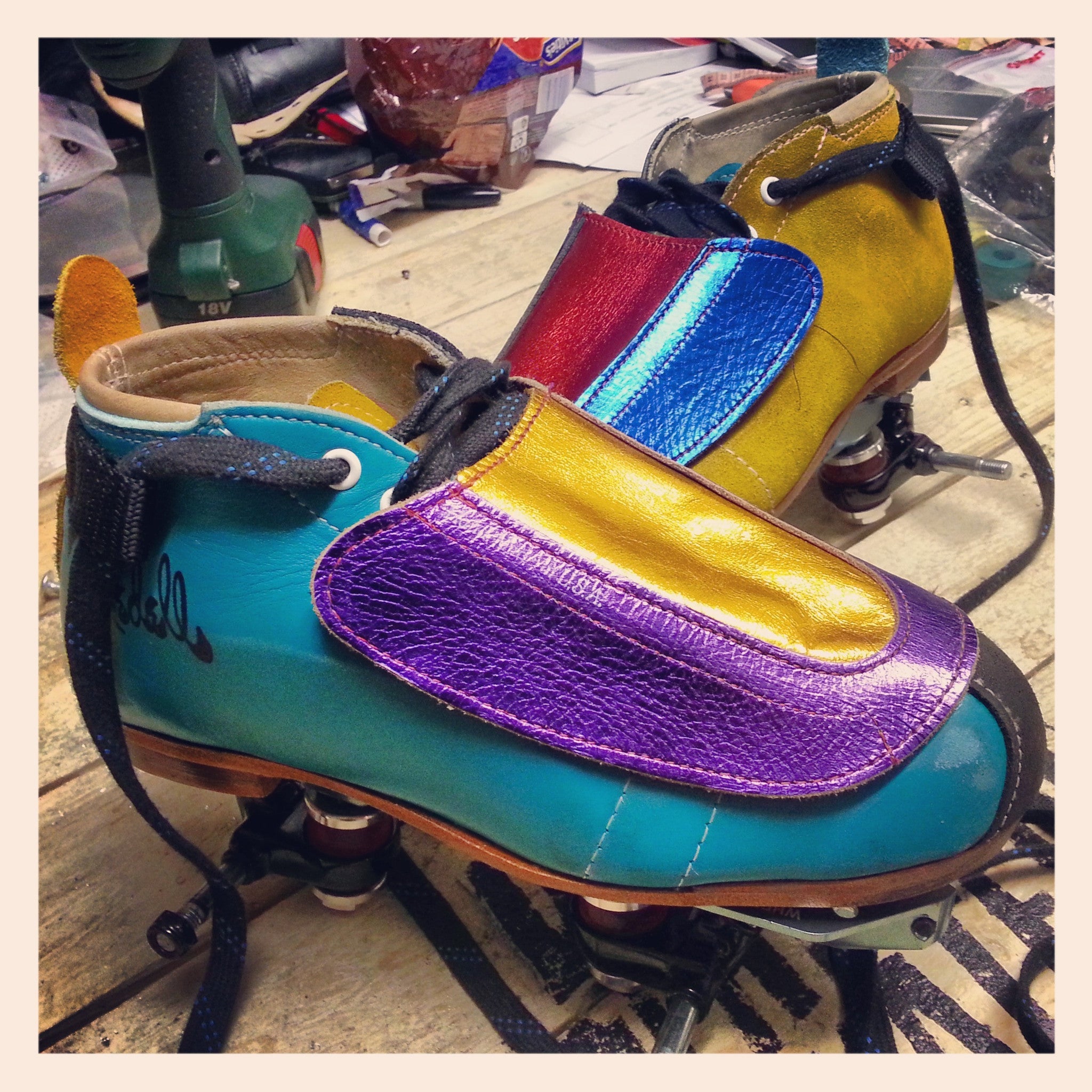 Riedell 495 Custom ColorLab Skates – Double Threat Skates