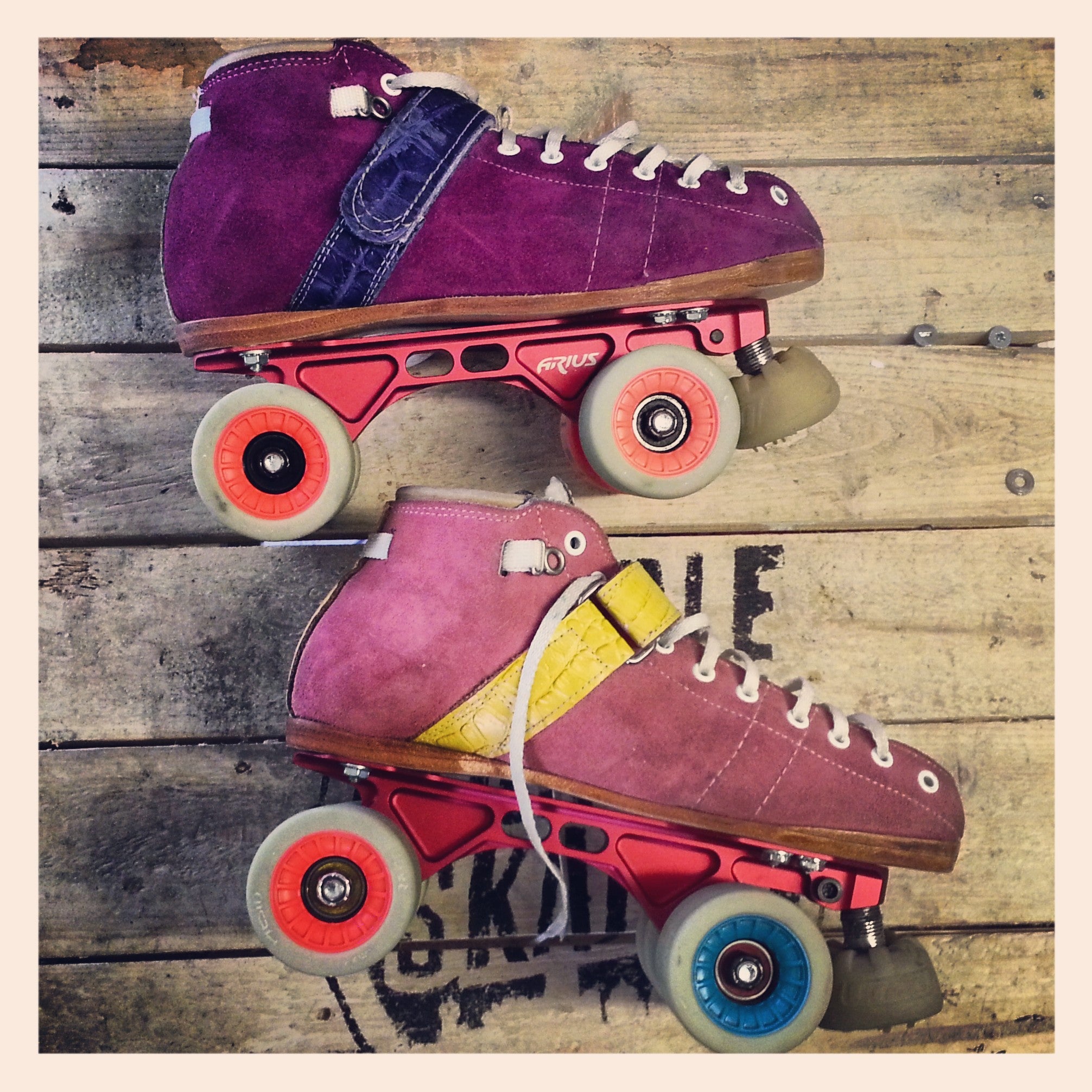 Riedell 495 Custom ColorLab Skates – Double Threat Skates